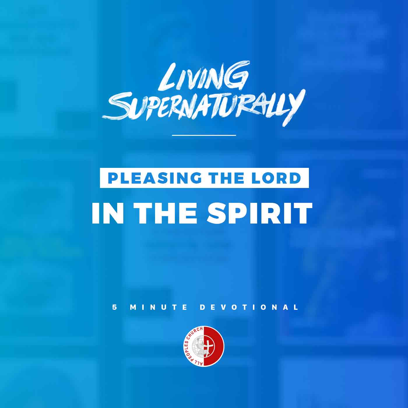 Pleasing The Lord - In The Spirit (Daily Devotional) - by Sis Jean ...